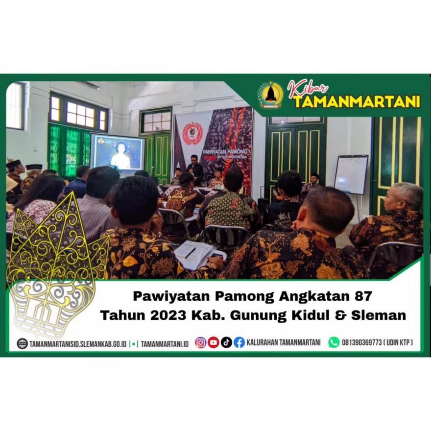 Pawiyatan Pamong Angkatan Ke-87 Tahun 2023 - Kalurahan Tamanmartani